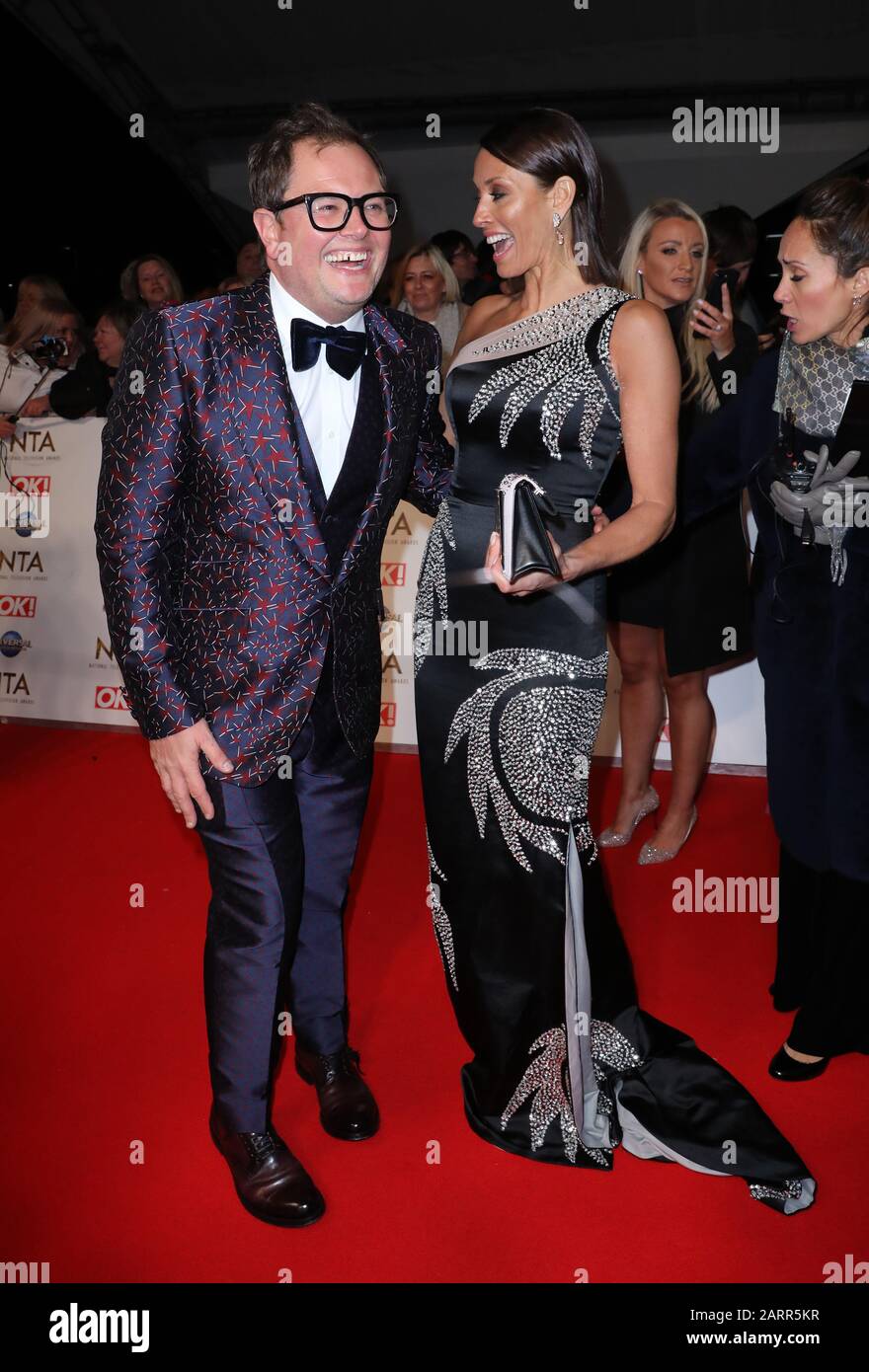 Alan Carr and Melanie Sykes attending the National Television Awards ...