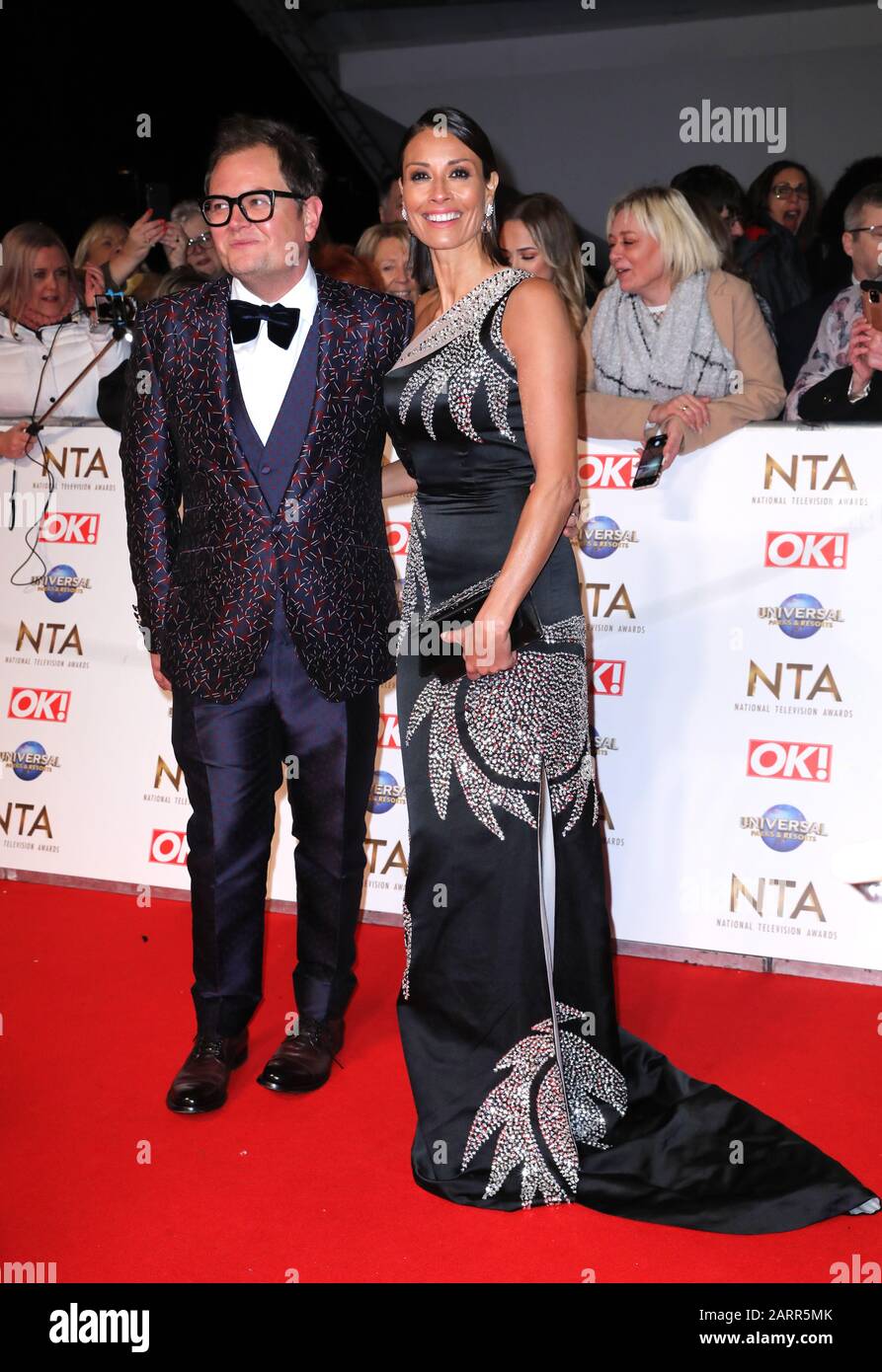 Alan Carr and Melanie Sykes attending the National Television Awards ...