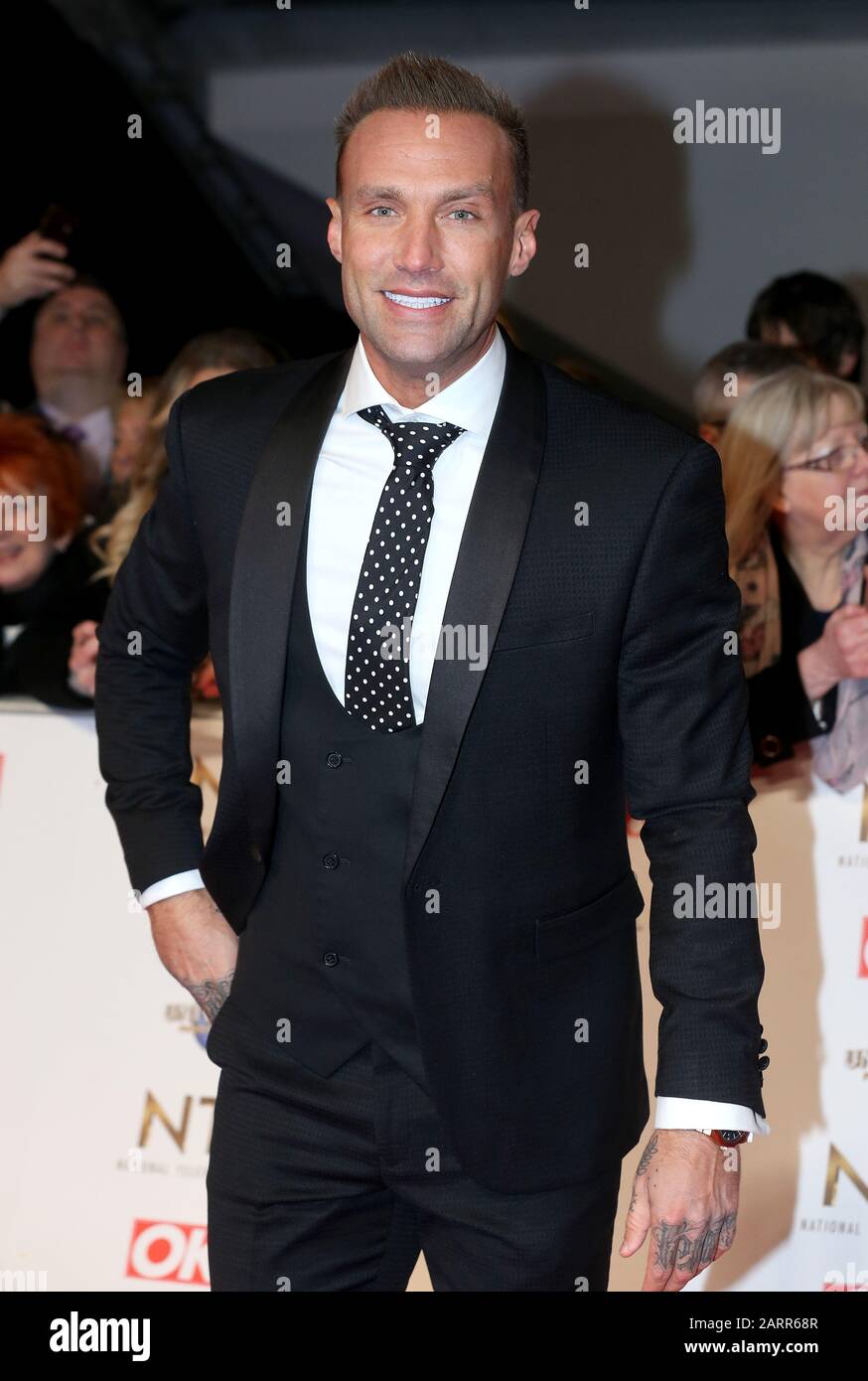Calum Best attending the National Television Awards 2020 held at the O2 ...