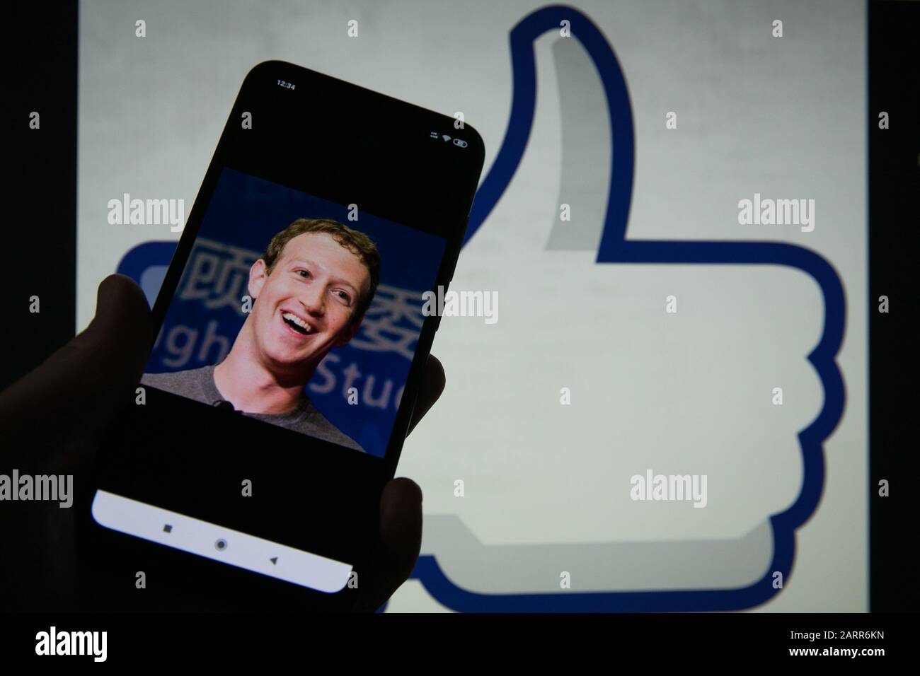 Facebook social network Stock Photo - Alamy