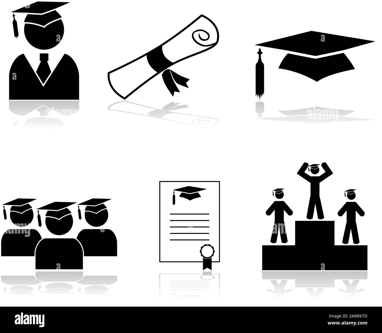 Graduating student from school Stock Vector Images - Alamy
