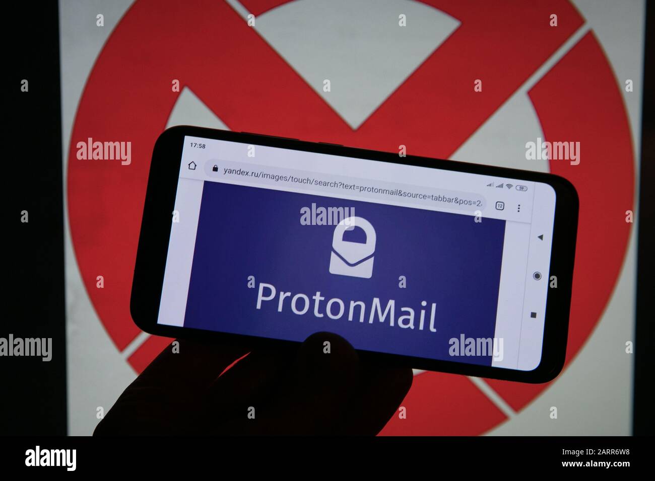 Protonmail mail service Stock Photo - Alamy