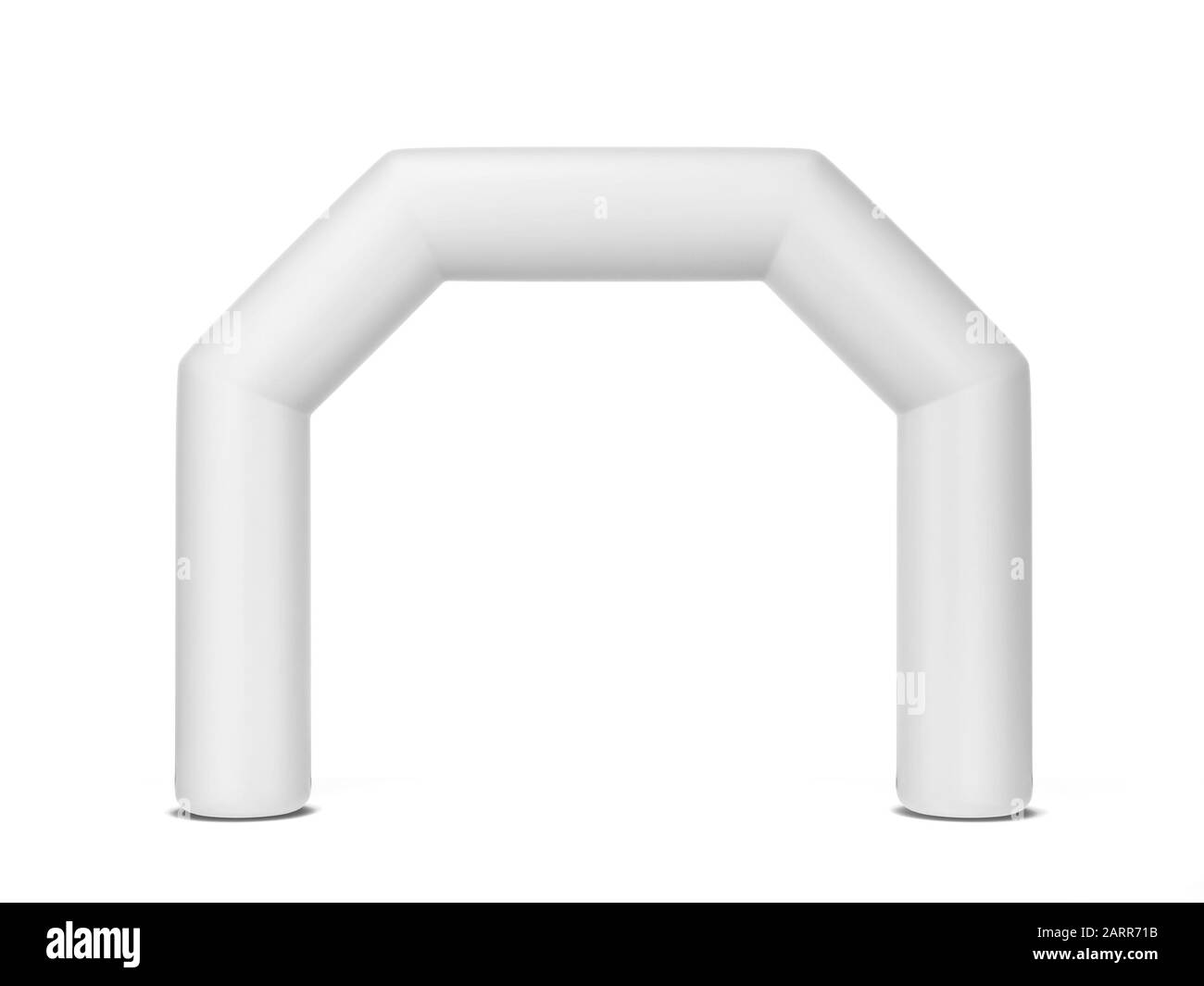 Inflatable promotion arch mock up. 3d illustration isolated on white ...