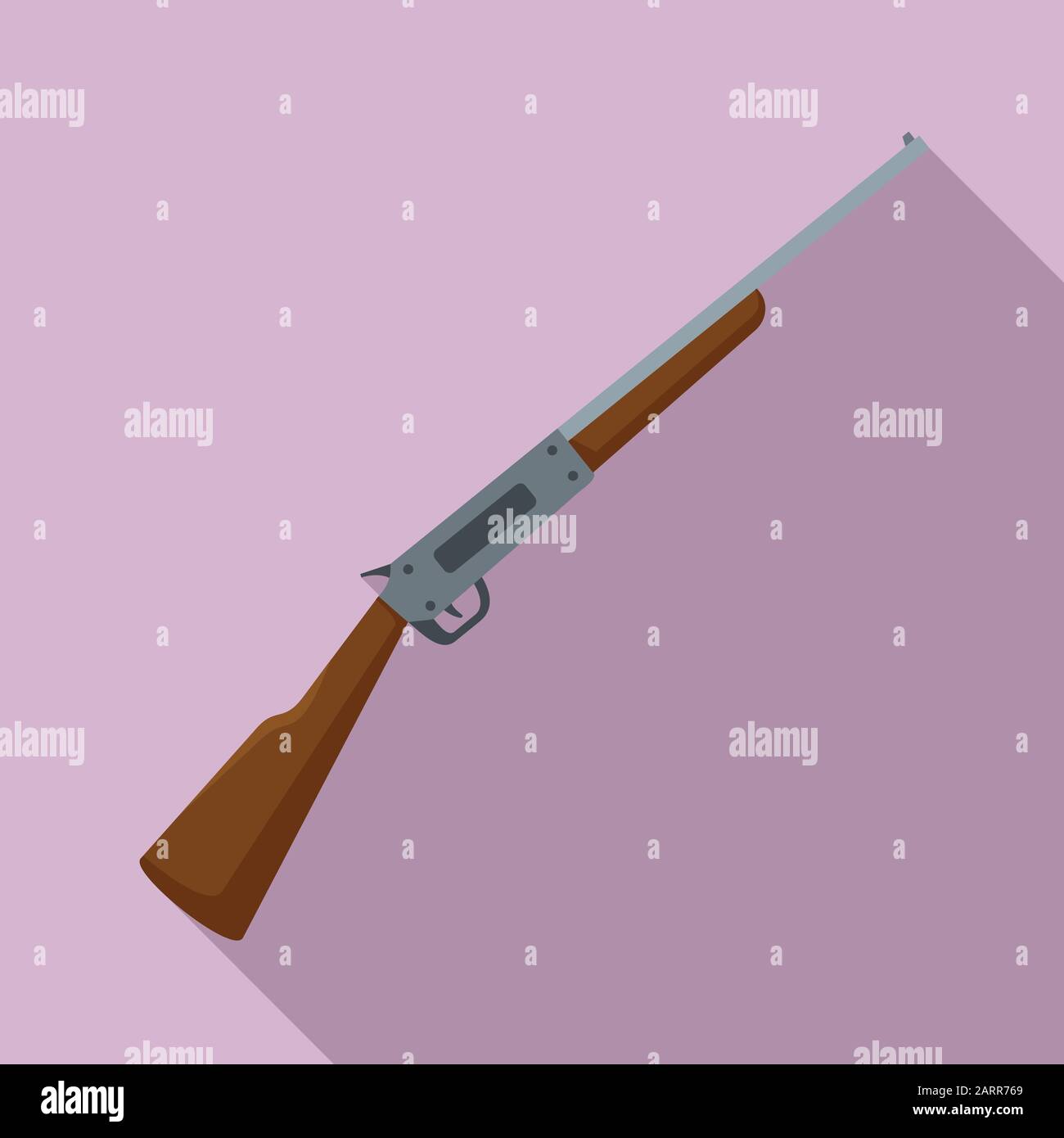 Rifle icon. Flat illustration of rifle vector icon for web design Stock ...