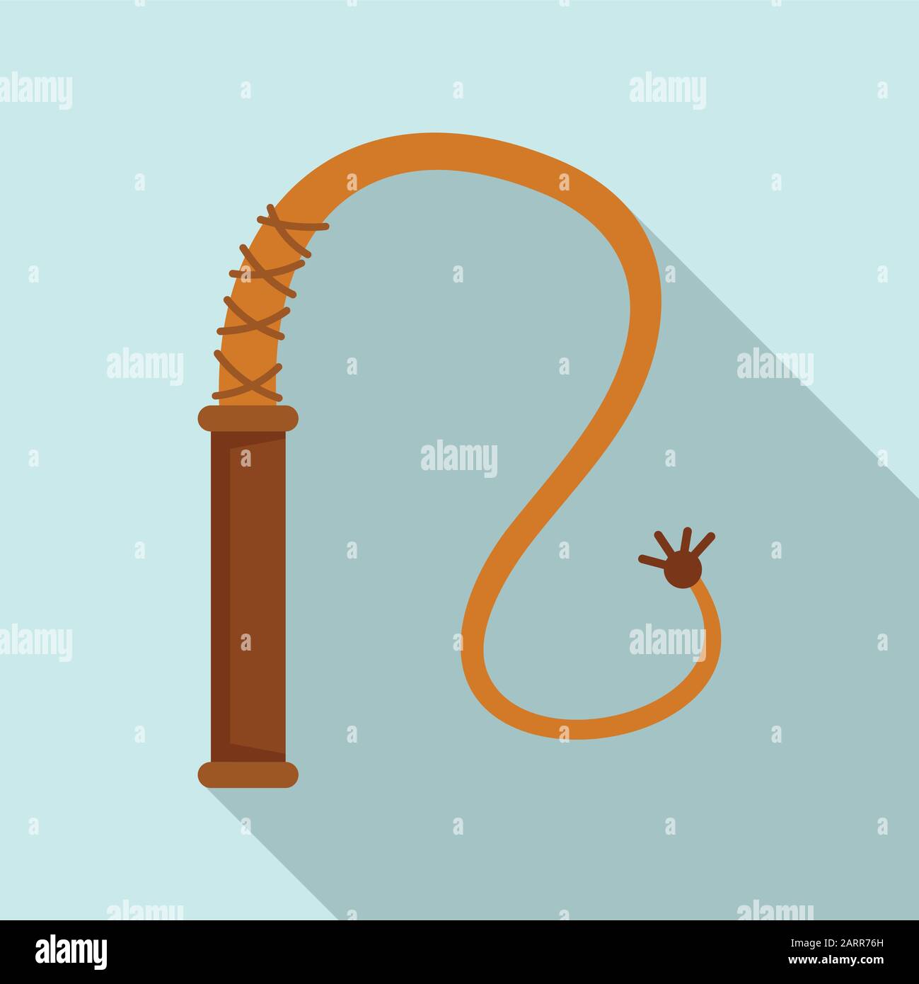 Whip icon. Flat illustration of whip vector icon for web design Stock ...