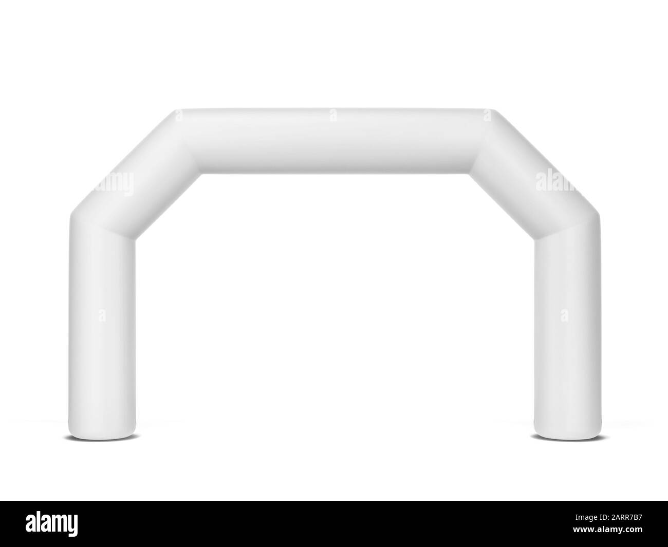 Inflatable promotion arch mock up. 3d illustration isolated on white ...