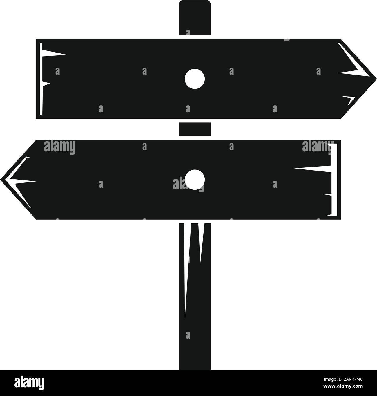 Sign board icon. Simple illustration of sign board vector icon for web ...