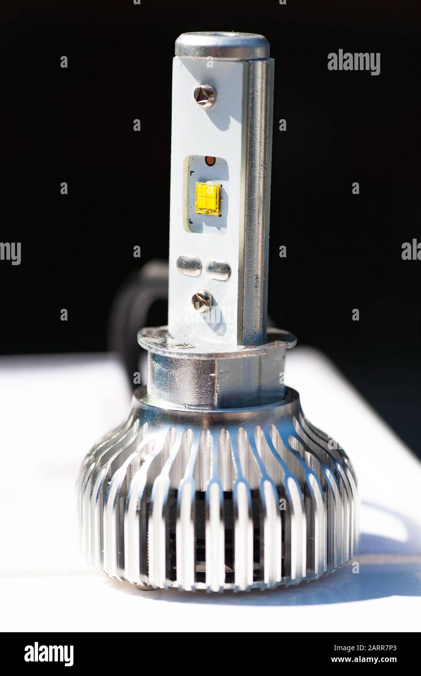 Light bulbs for car lamps. Automotive part in Silvery metallic and ...