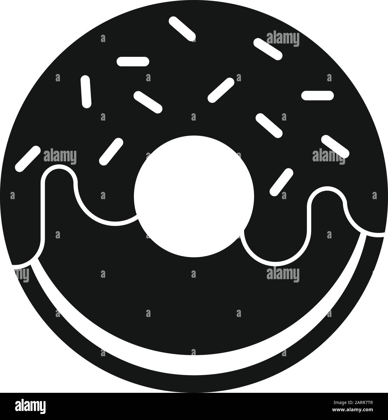 Donut icon. Simple illustration of donut vector icon for web design ...