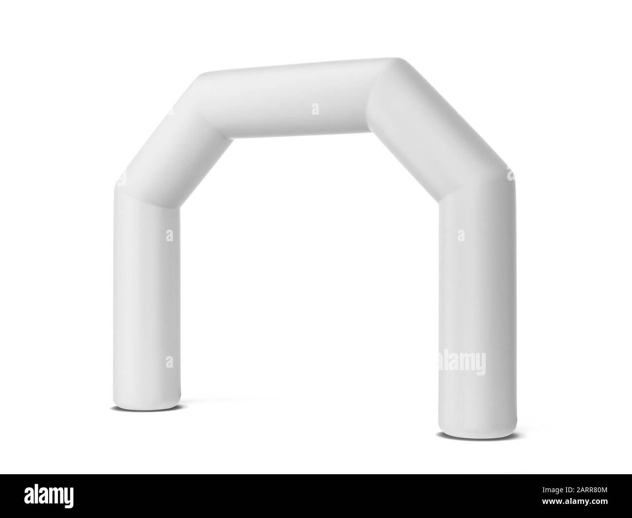 Inflatable promotion arch mock up. 3d illustration isolated on white ...