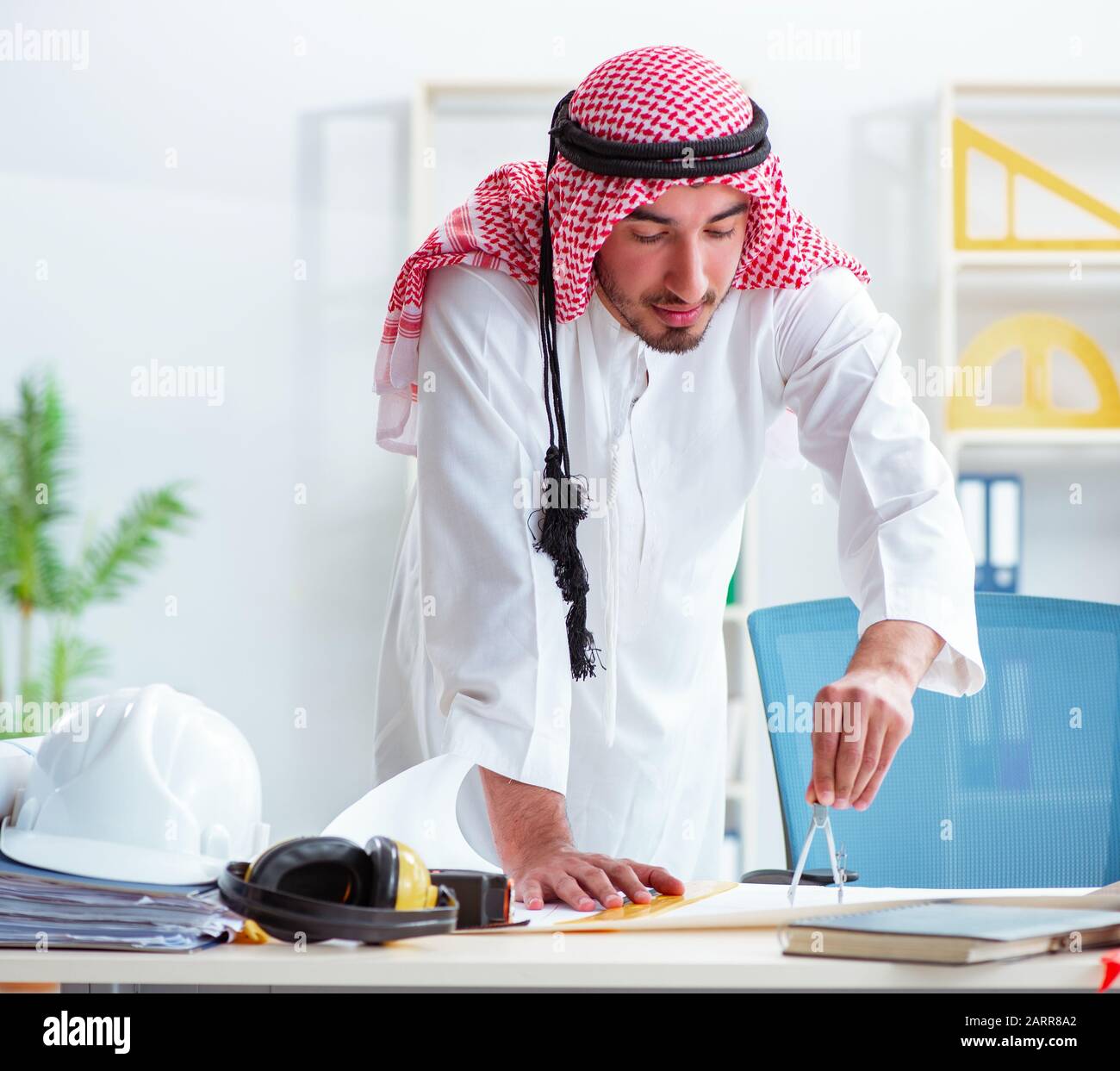 The arab engineer working on new project Stock Photo - Alamy