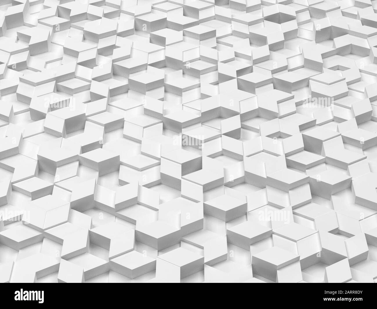Hexagons made of rhombuses. 3d background Stock Photo - Alamy