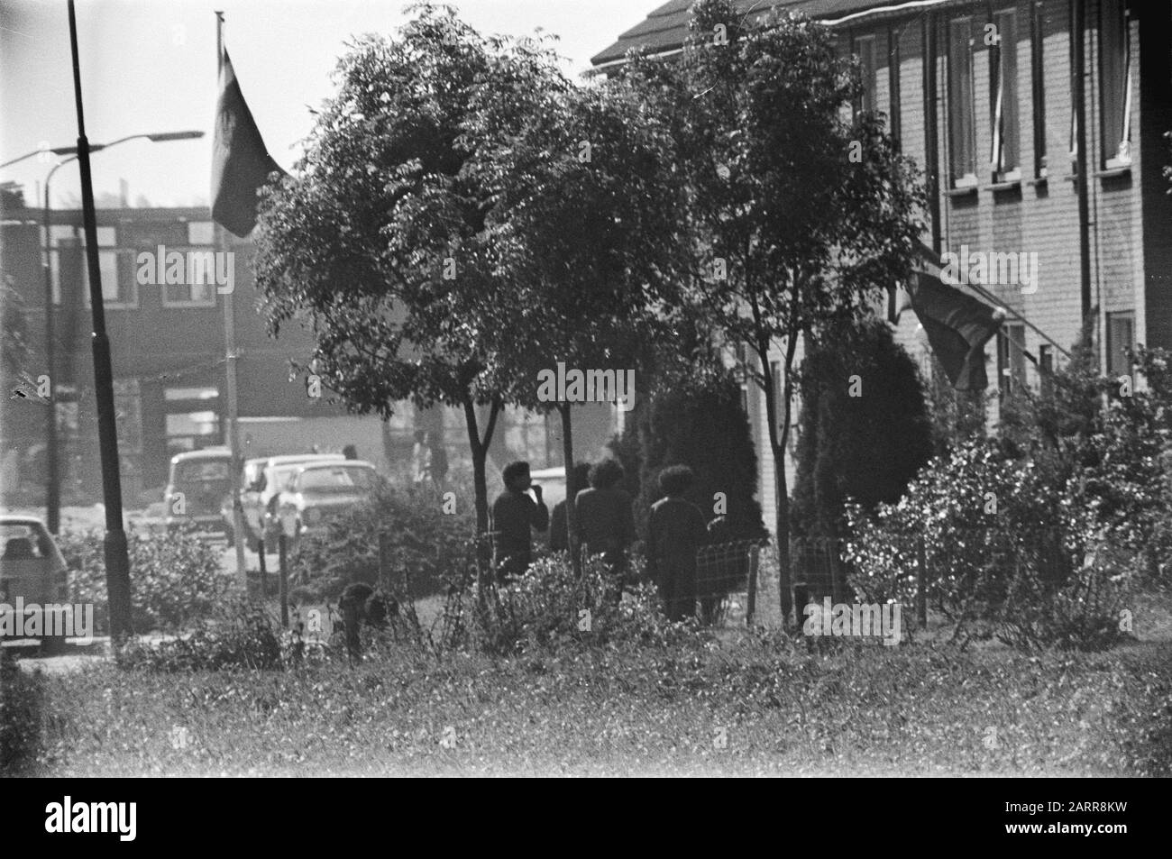RMS flags in Bovensmilde Date: 11 June 1977 Location: Topsmilde ...