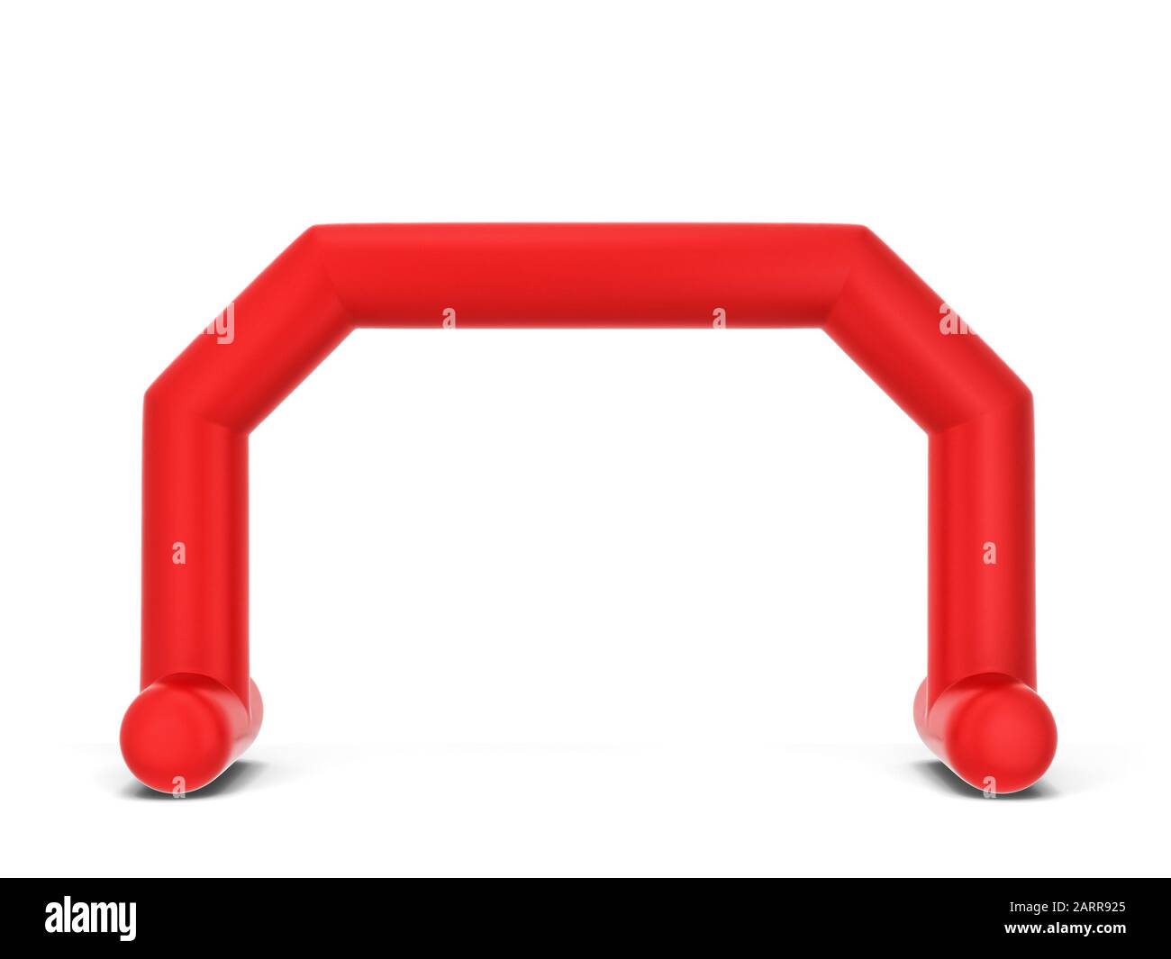Inflatable promotion arch mock up. 3d illustration isolated on white ...