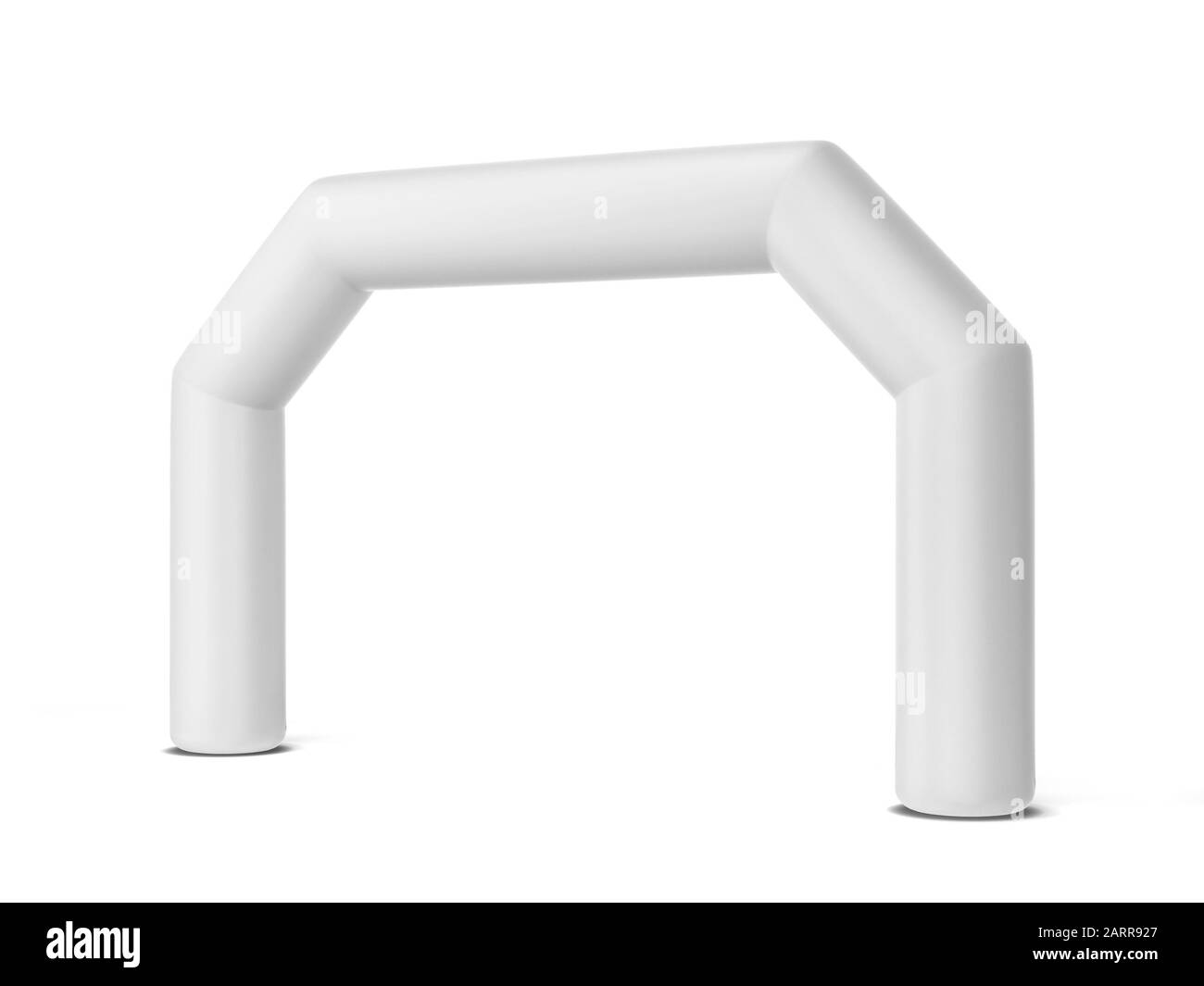 Inflatable promotion arch mock up. 3d illustration isolated on white ...