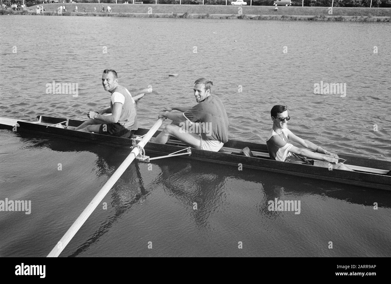 National Rowing Championships 1969 at the Bosbaan in Amsterdam rowing ...