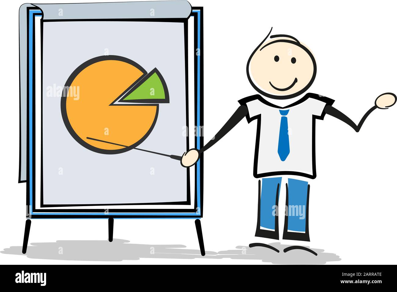 Stick Man Teacher Clipart