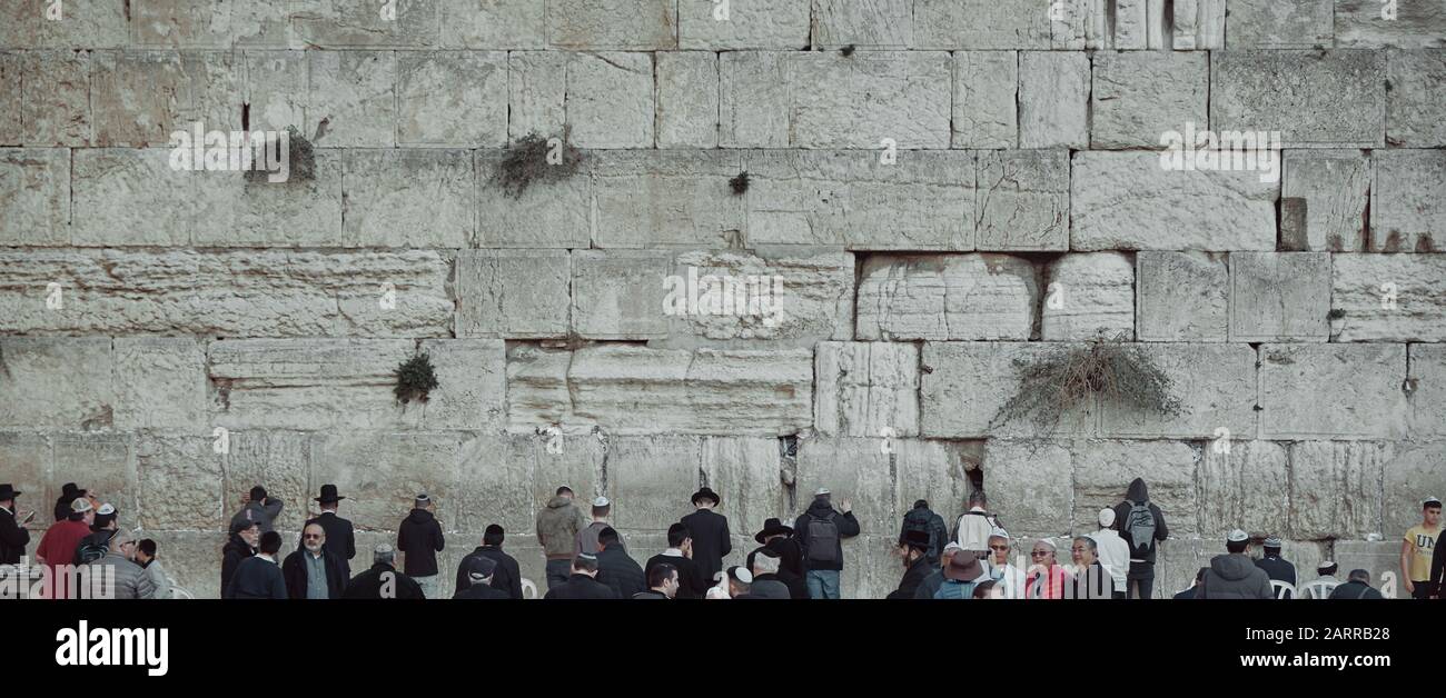 DEC 2019 wailing wall in Jerusalem ISRAEL Stock Photo - Alamy