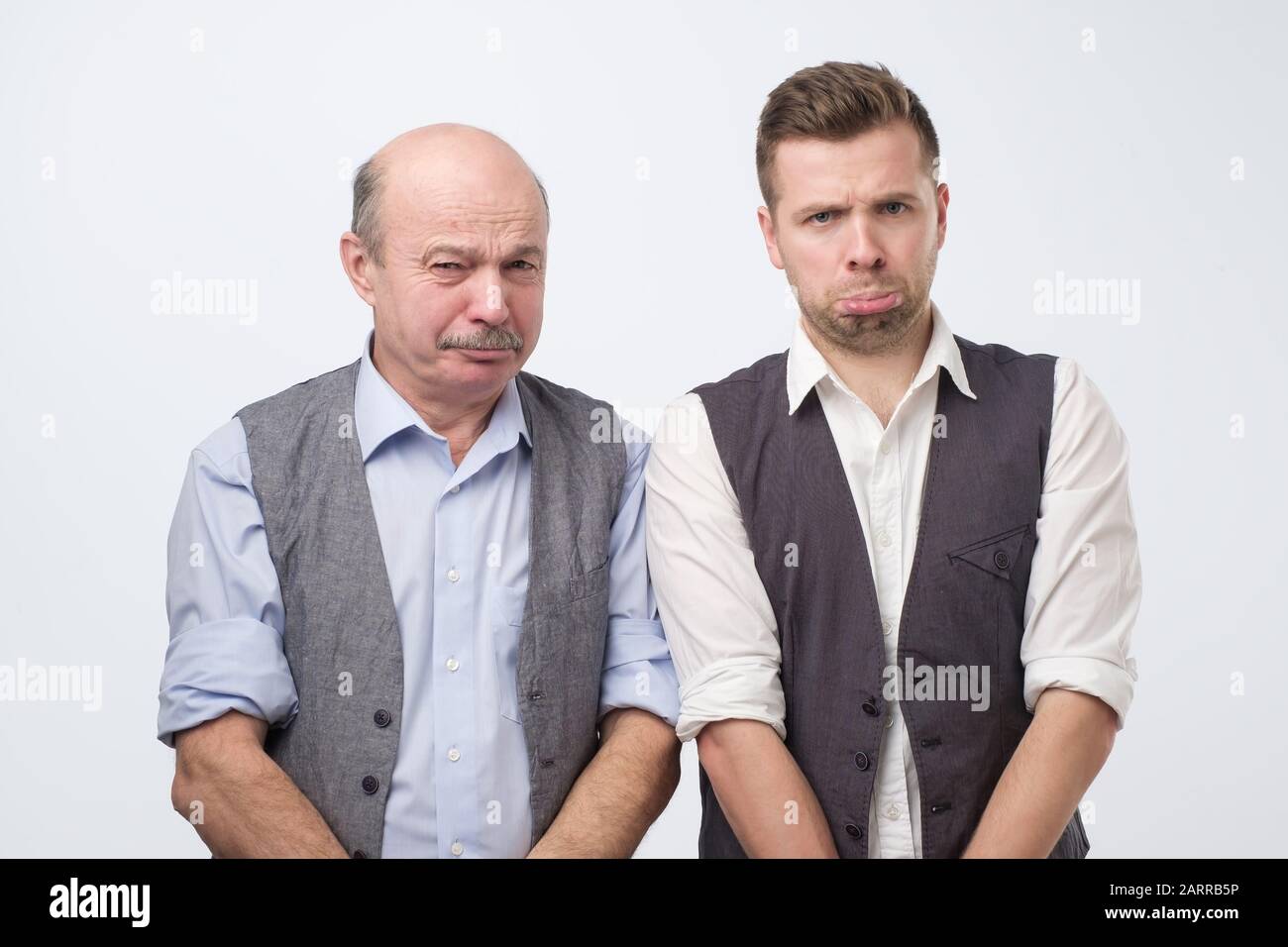 You disappointed me. Two caucasian men father and son sulking and ...