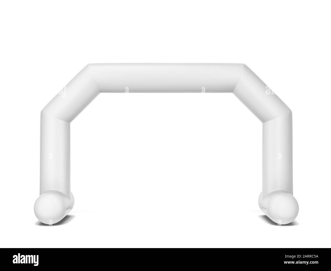 Inflatable promotion arch mock up. 3d illustration isolated on white ...