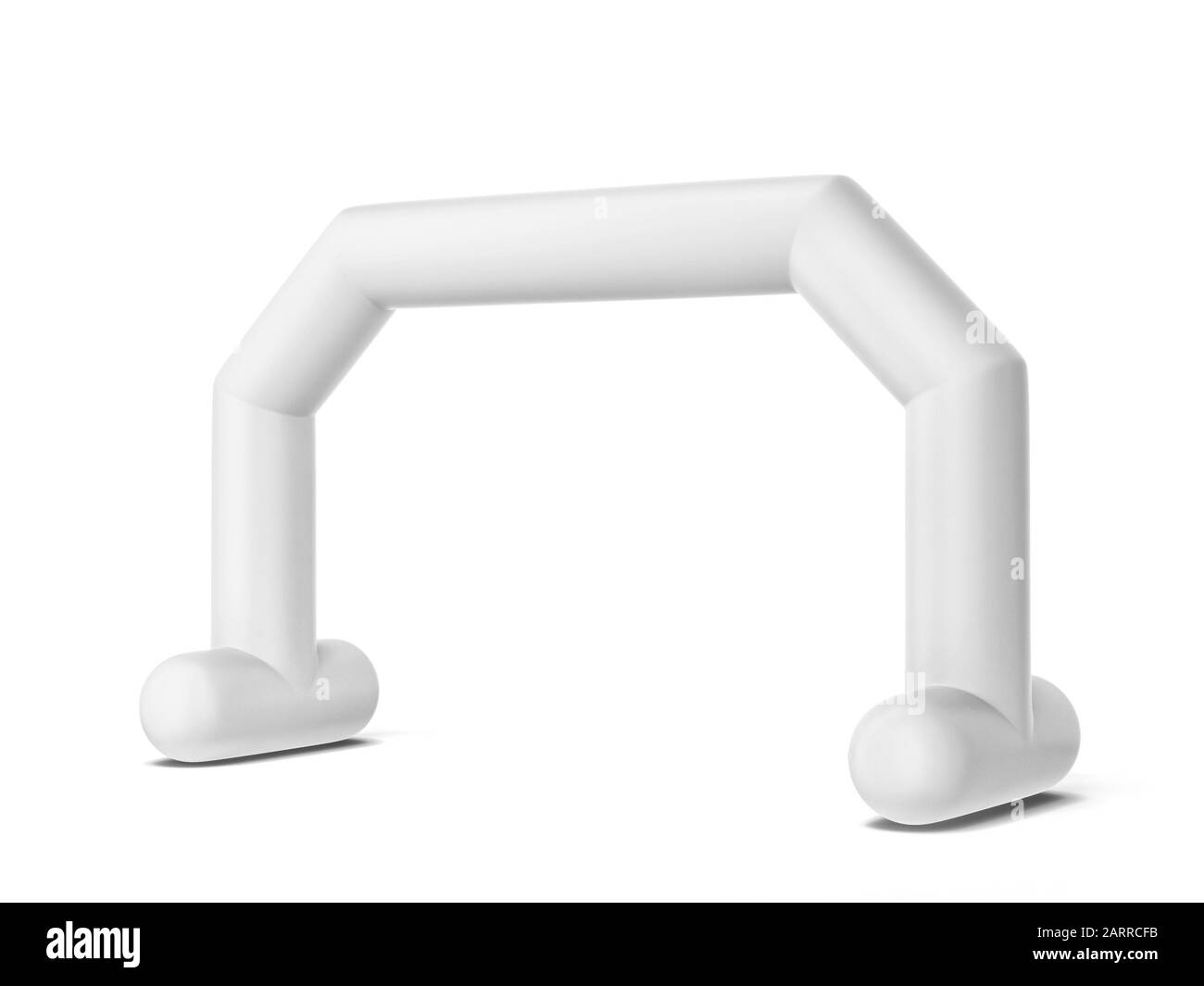 Inflatable promotion arch mock up. 3d illustration isolated on white ...