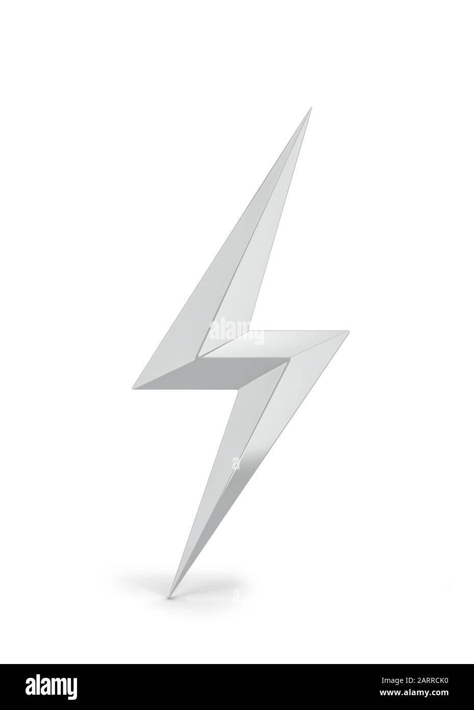 Lightning bolt symbol. 3d illustration isolated on white background ...