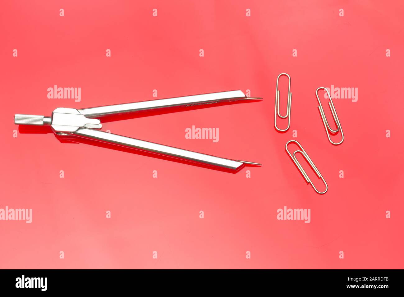 Compass object used by engineers, architects and technical professions ...