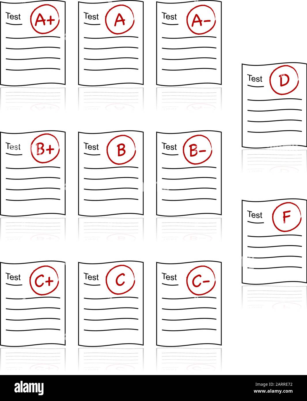 Different grades Stock Vector Images - Alamy