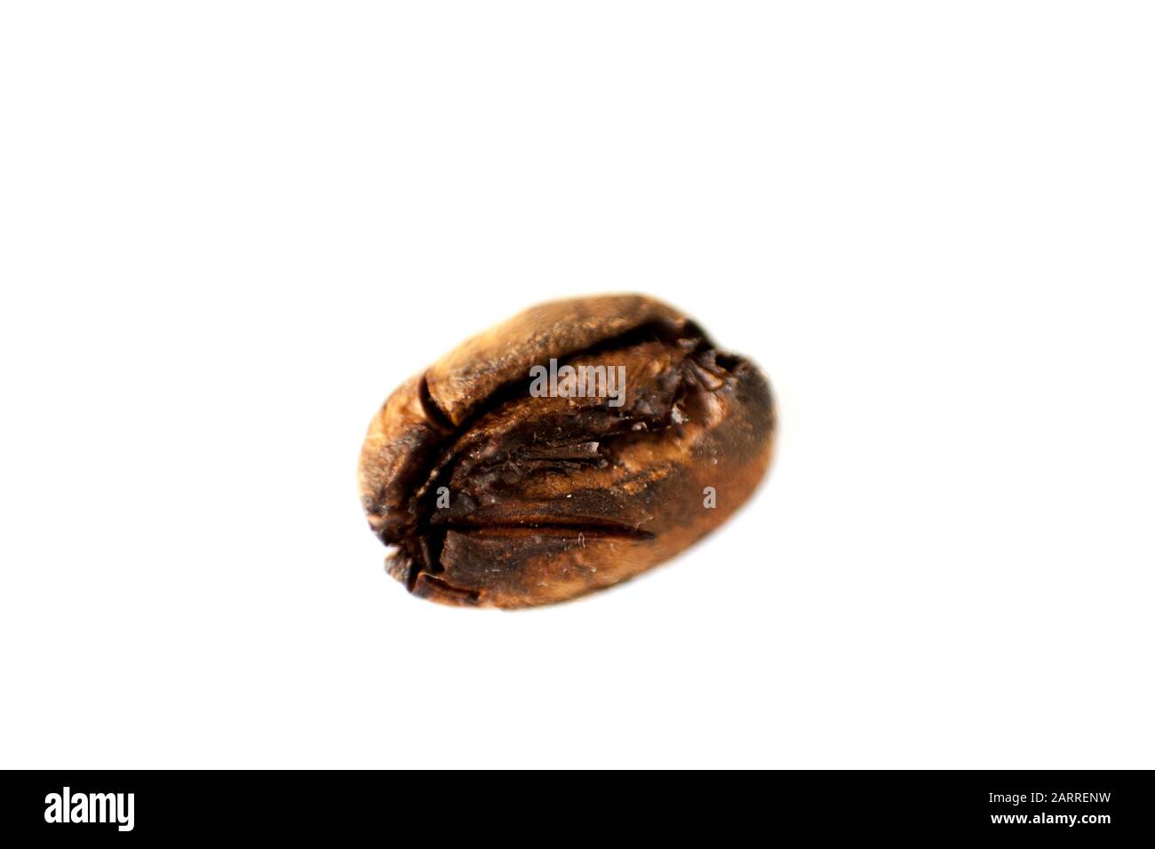 Shiny fresh roasted coffee bean isolated on white background Stock ...