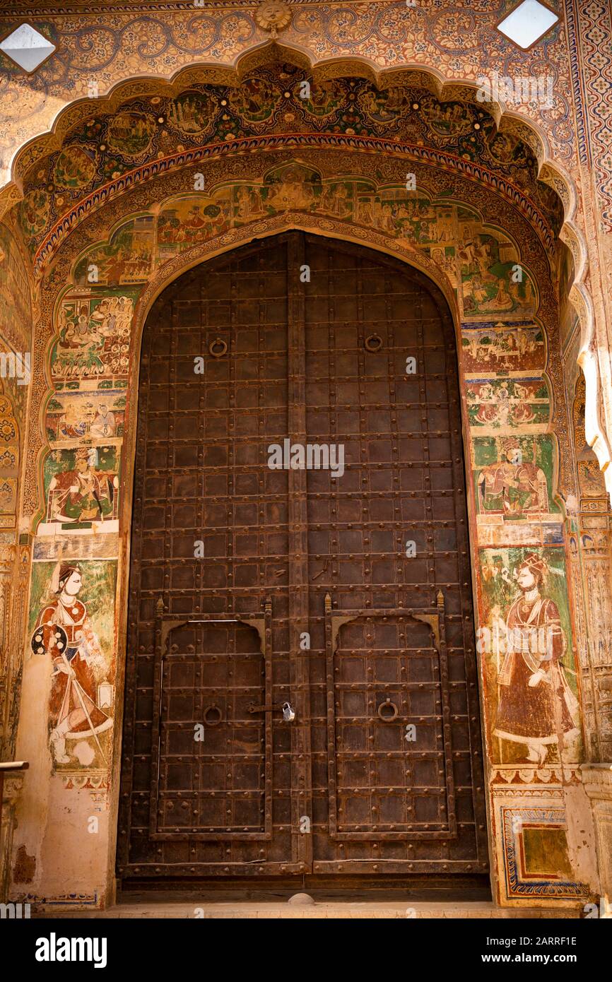 India, Rajasthan, Shekhawati, Nawalgarh, Murarka (Uattara) Haveli ...