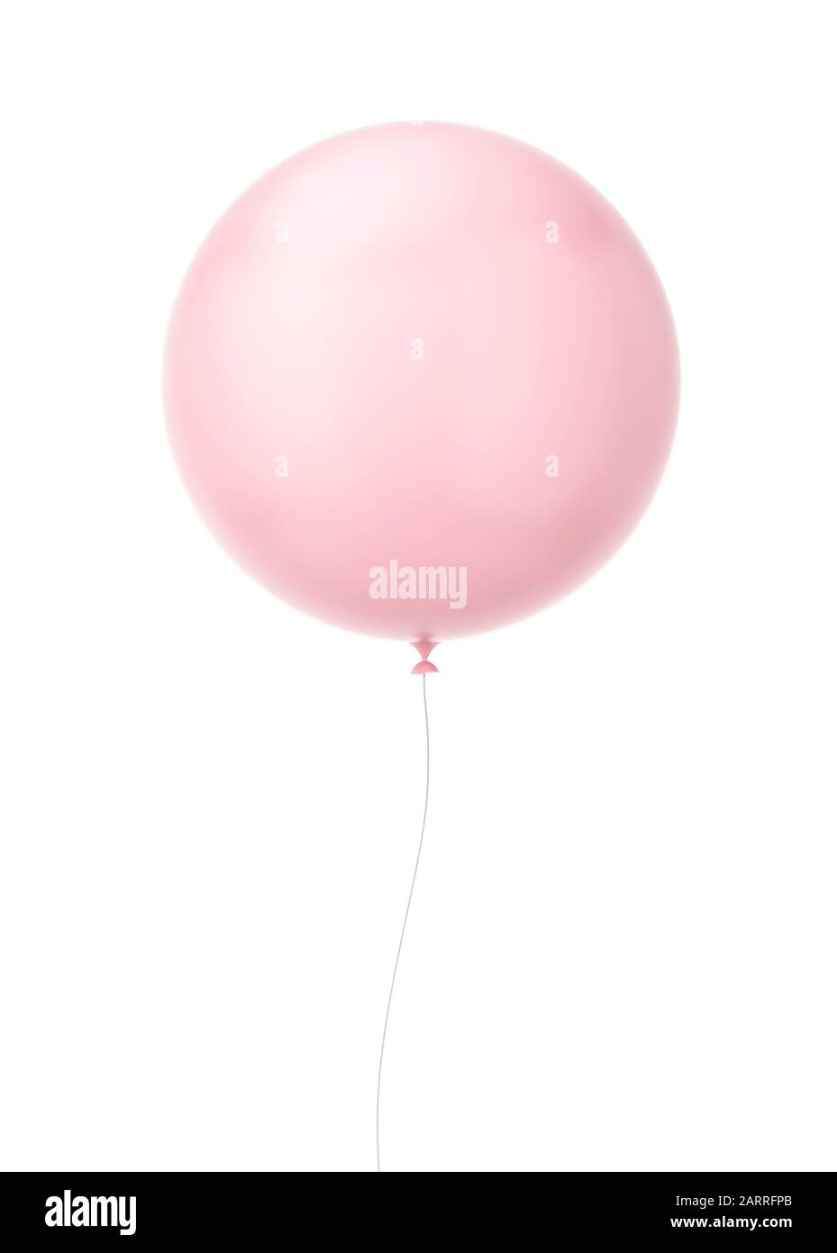 Flying round balloon. 3d illustration isolated on white background ...