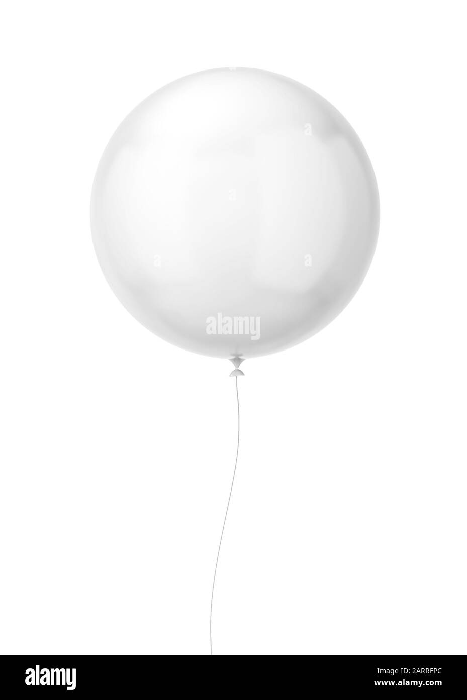 Flying round balloon. 3d illustration isolated on white background ...