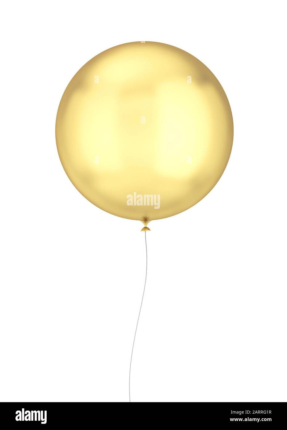 Flying round balloon. 3d illustration isolated on white background ...