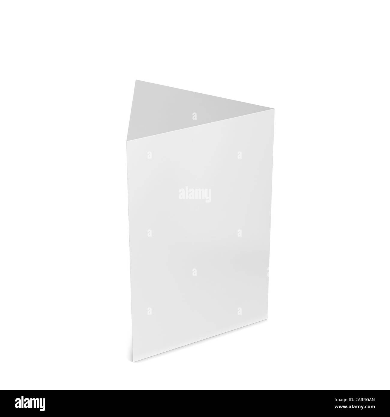 Triangular prism figure. 3d illustration isolated on white background ...