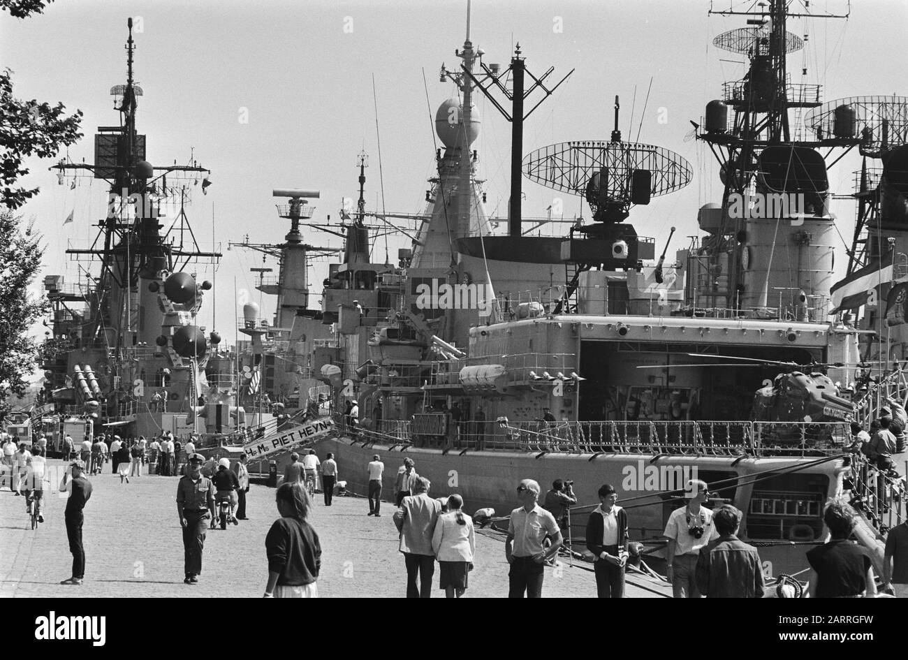 NATO squadron Standing Naval Force Atlantic in the port of Rotterdam ...