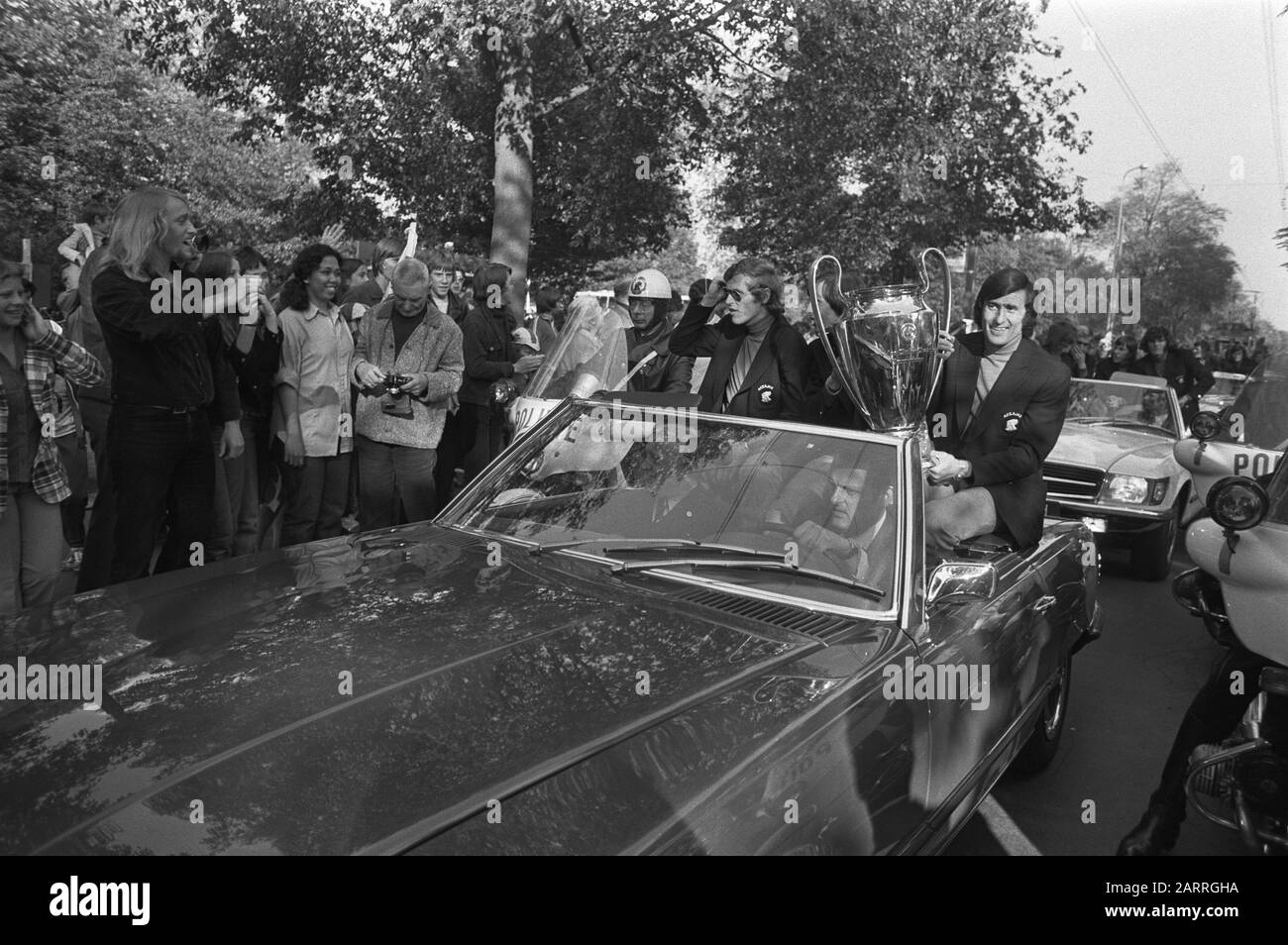 Ajax ceremony in Amsterdam after winning the European Cup I final ...