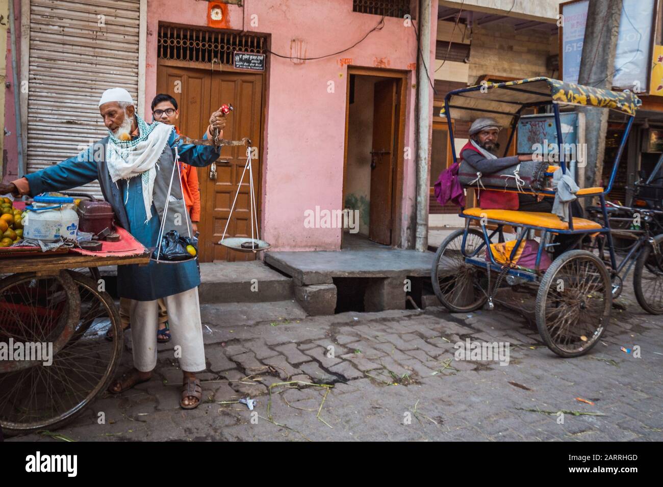 Streets of vrindavan hi-res stock photography and images - Alamy