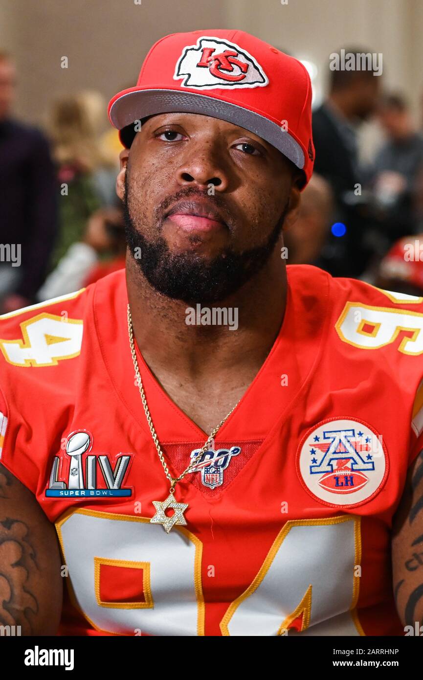 Miami, USA. 29th Jan, 2020. Kansas City Chiefs defensive end Terrell ...