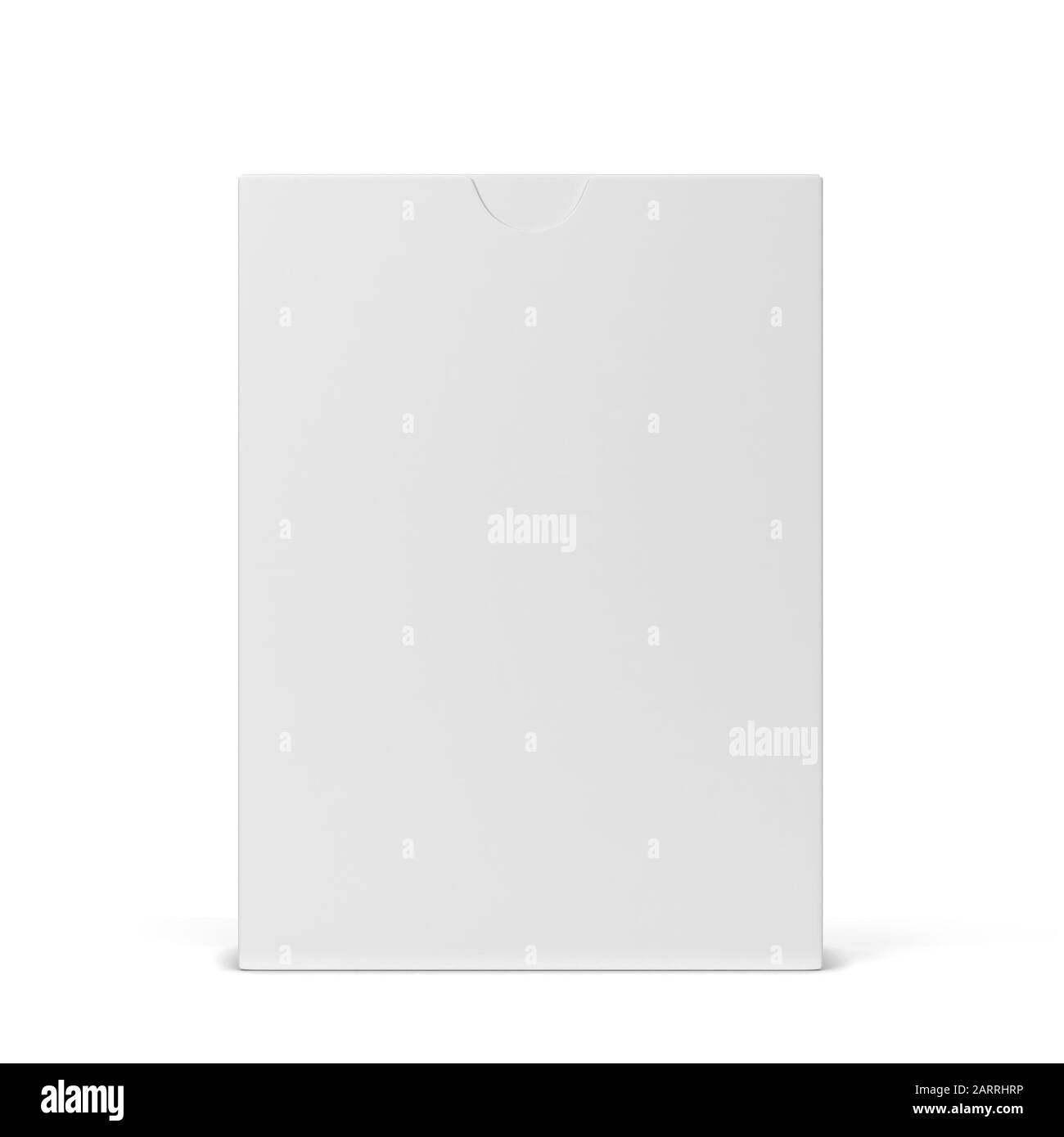 Blank box for playing cards mockup. 3d illustration isolated on white ...