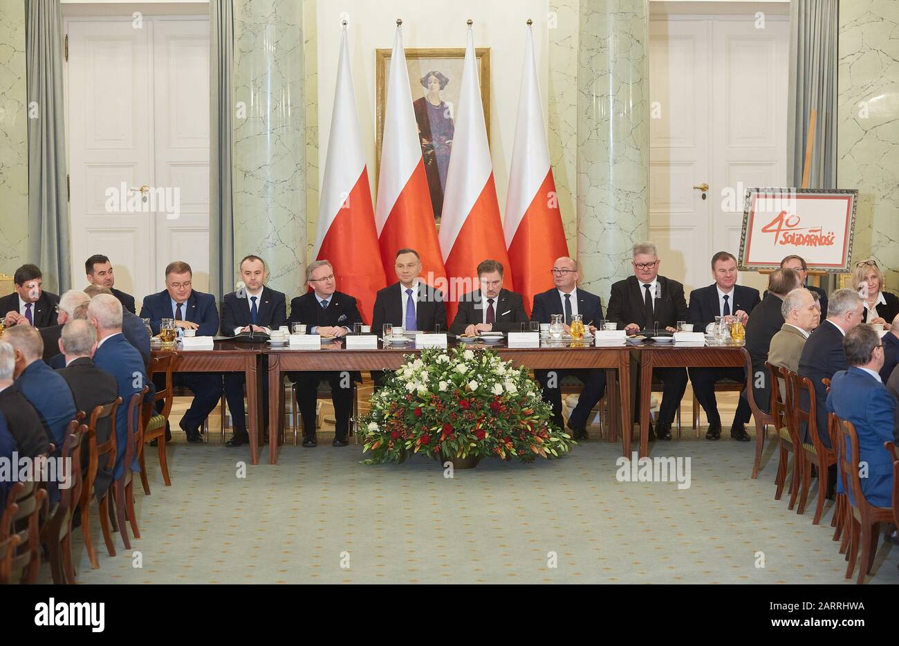 Warsaw, Mazovian, Poland. 29th Jan, 2020. Meeting of the President of ...