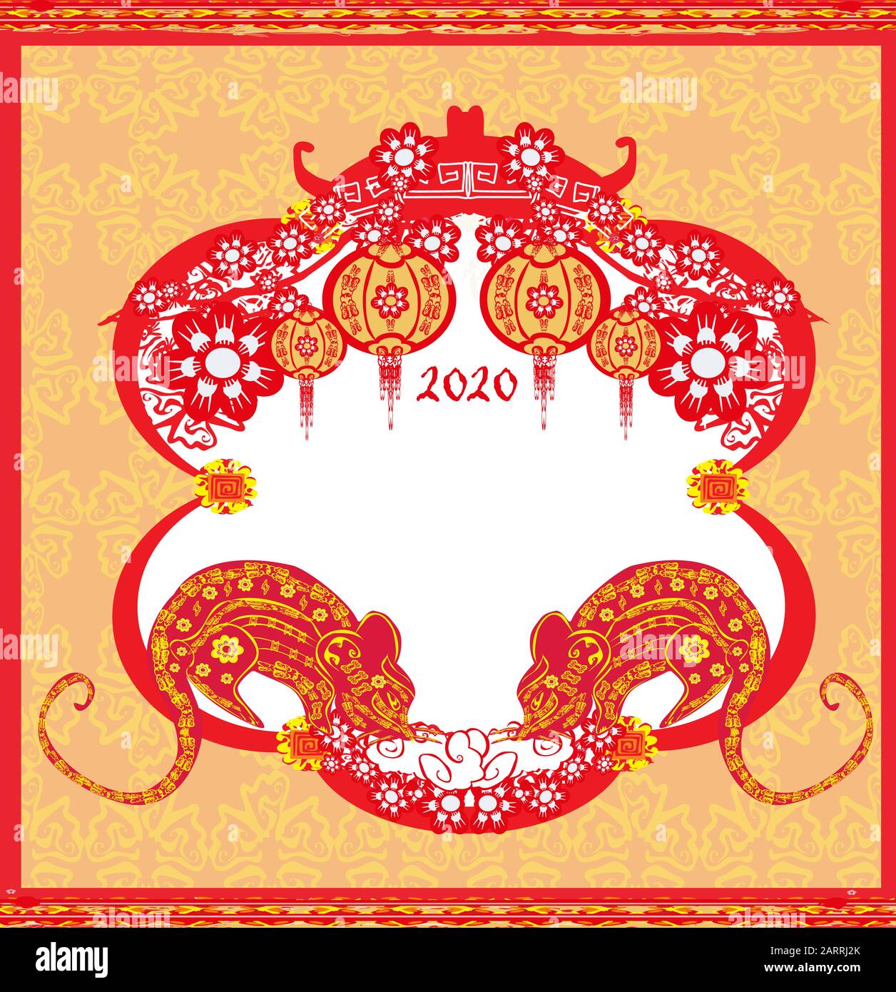 Happy chinese new year 2020 - Year of the rat Stock Photo - Alamy