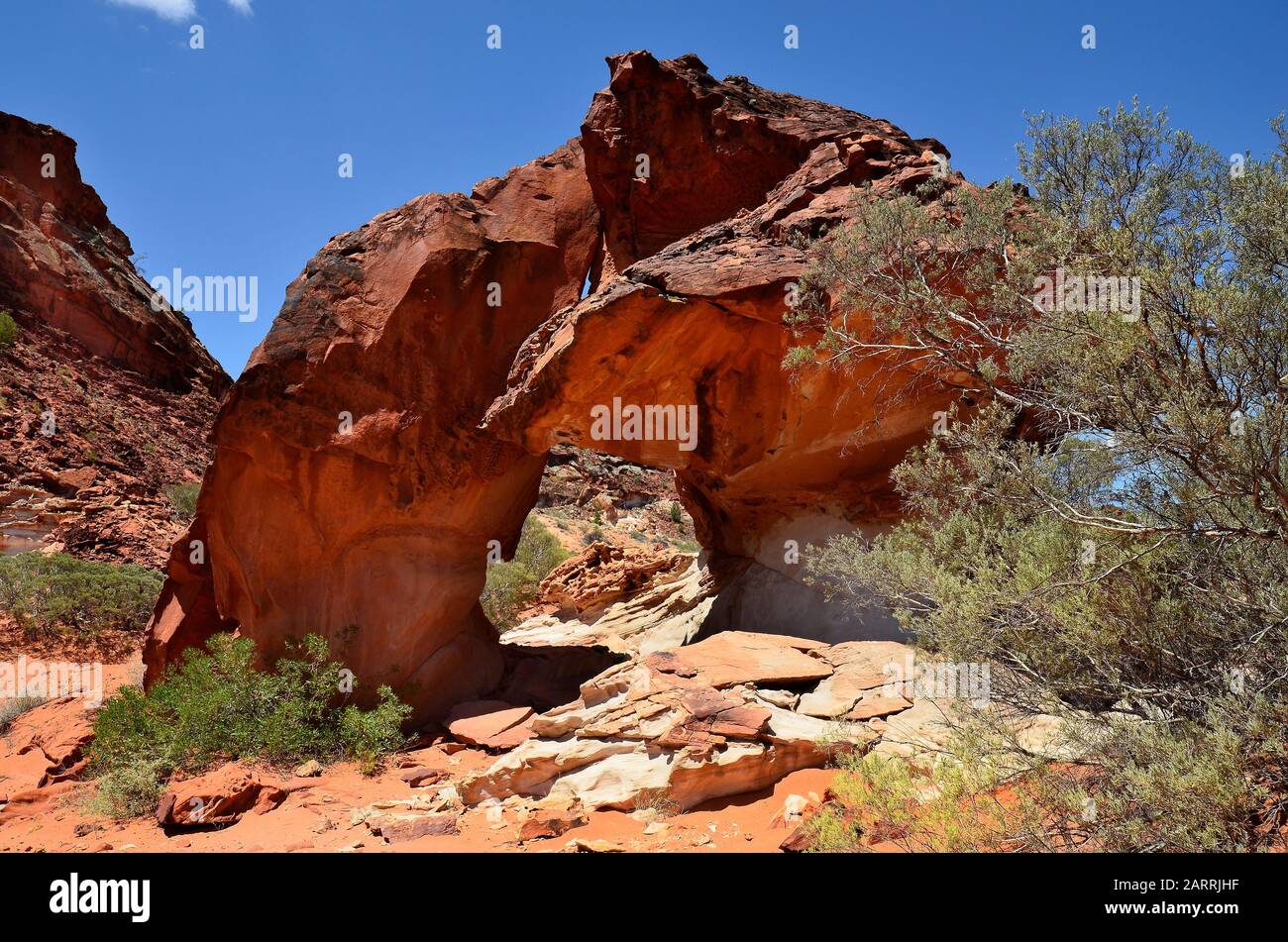 Australia, rock formation in Rainbow valley national park in Northern ...