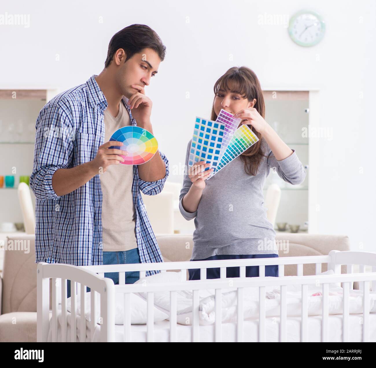 The young parents expecting their first baby Stock Photo - Alamy