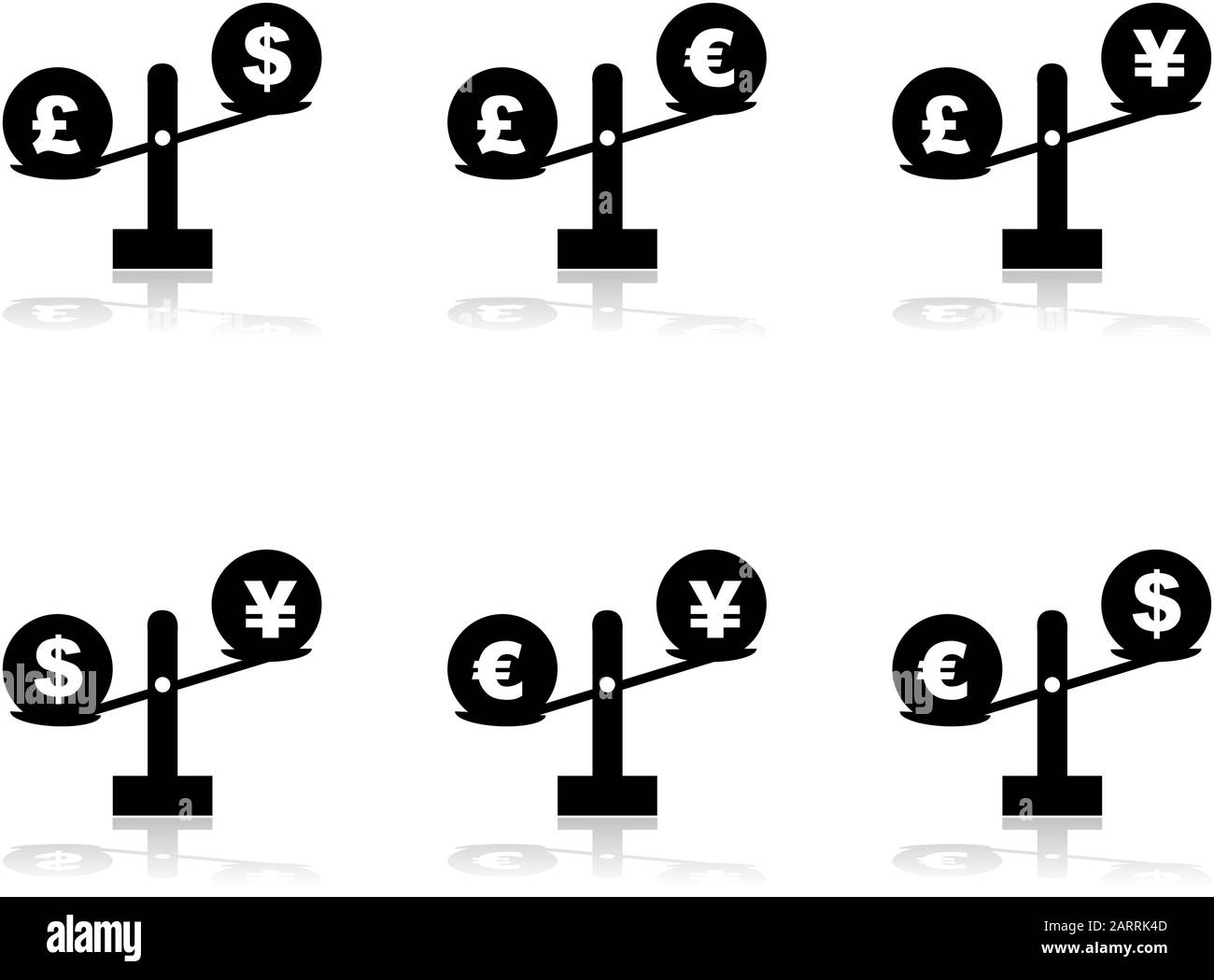 Different Currency Symbols Stock Vector Images - Alamy