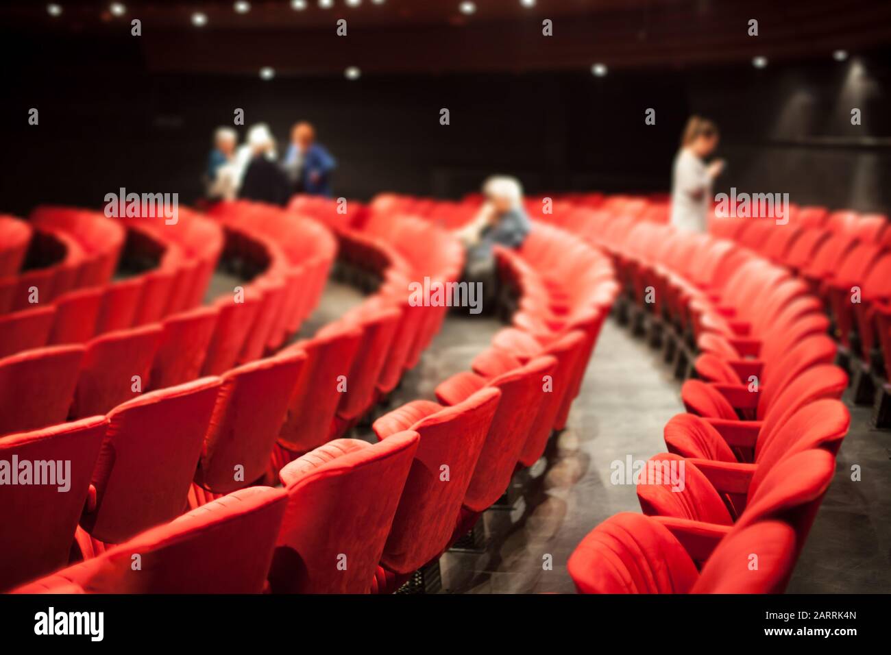 Red theater sets hi-res stock photography and images - Alamy