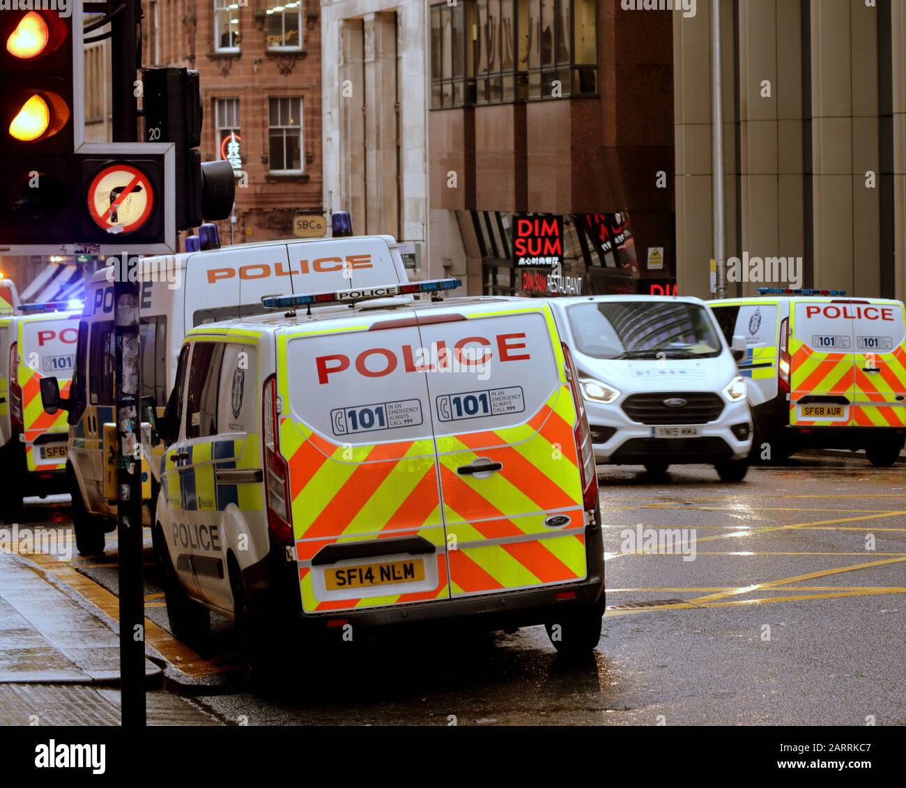 Back of police van hi-res stock photography and images - Alamy