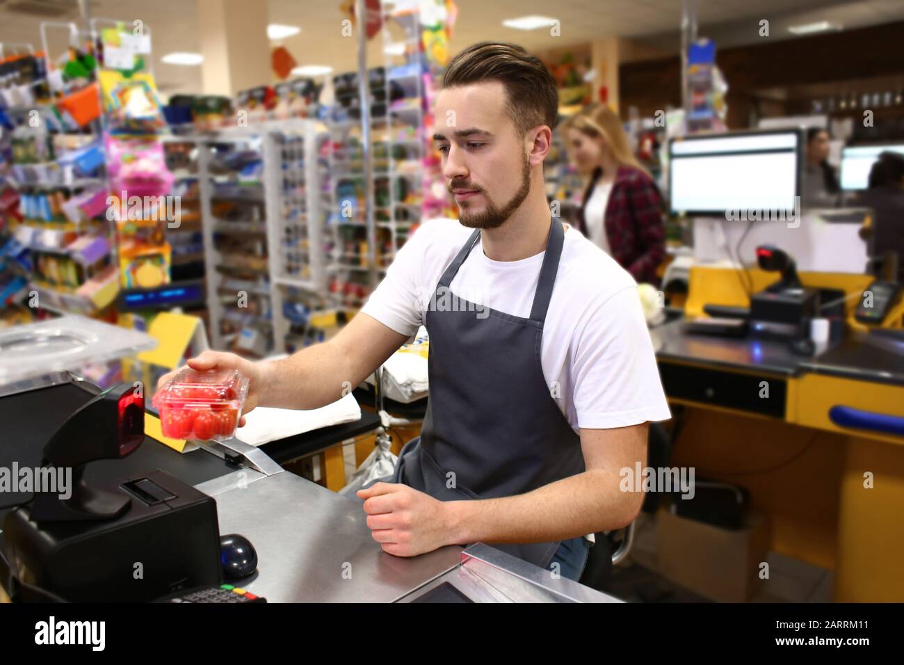 Man And Cashier