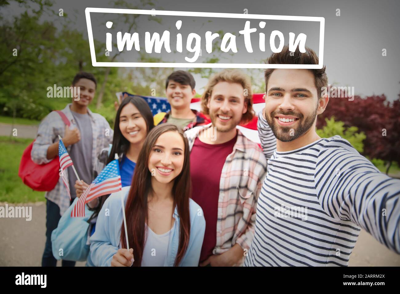 Young male immigrants hi-res stock photography and images - Alamy