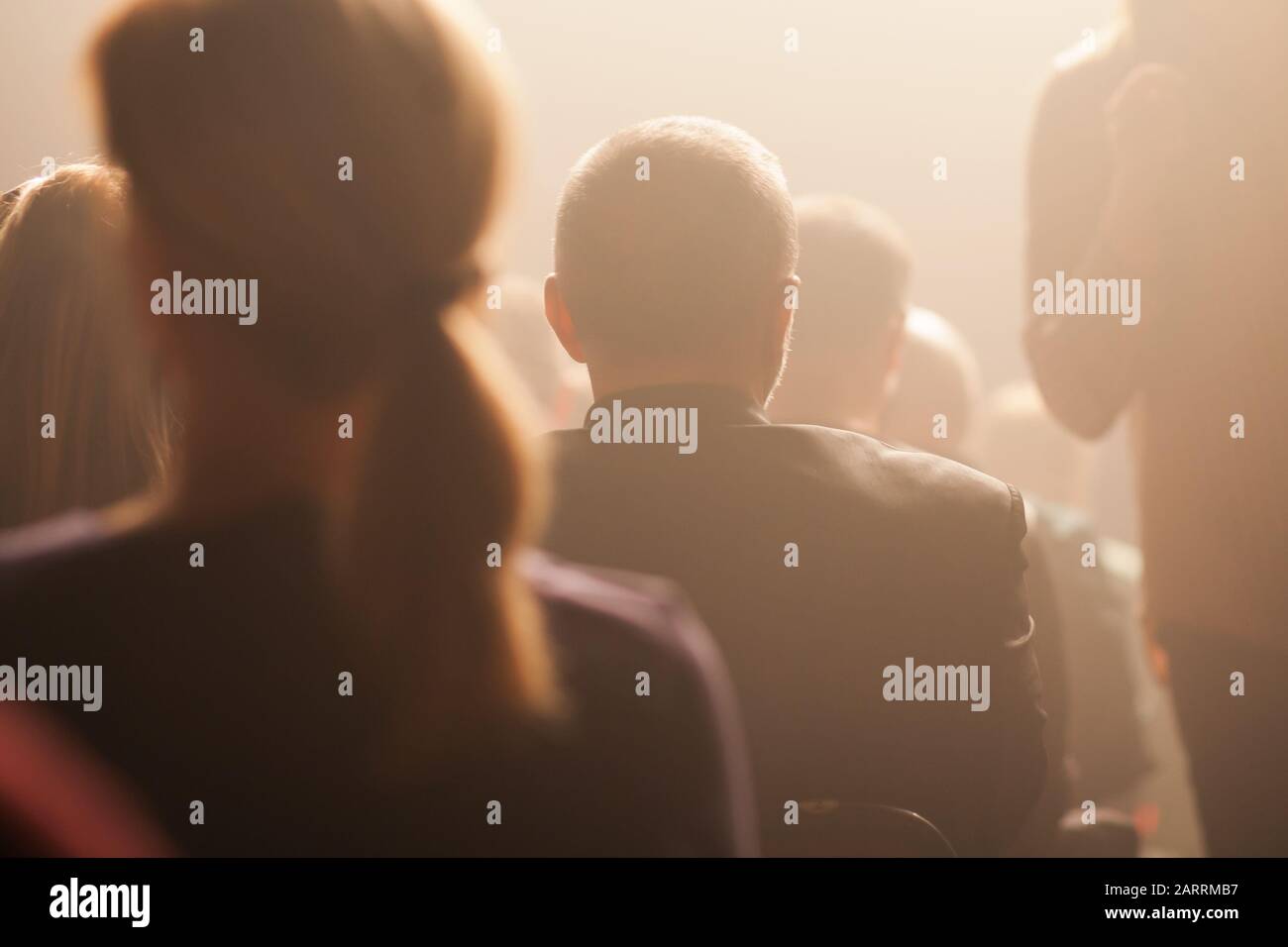 theater audience watching a performance Stock Photo - Alamy