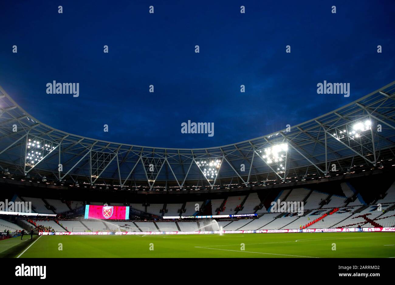 General view of the pitch ahead of the Premier League match at London ...